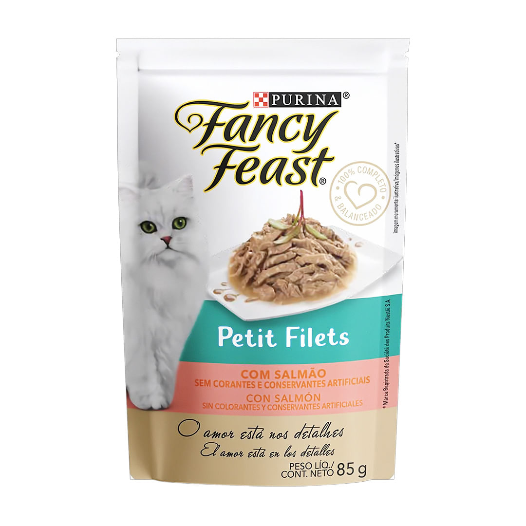 Fancy Feast Pouche Petit Filets Salmón 85 gr - Lumpet - Tienda de ...
